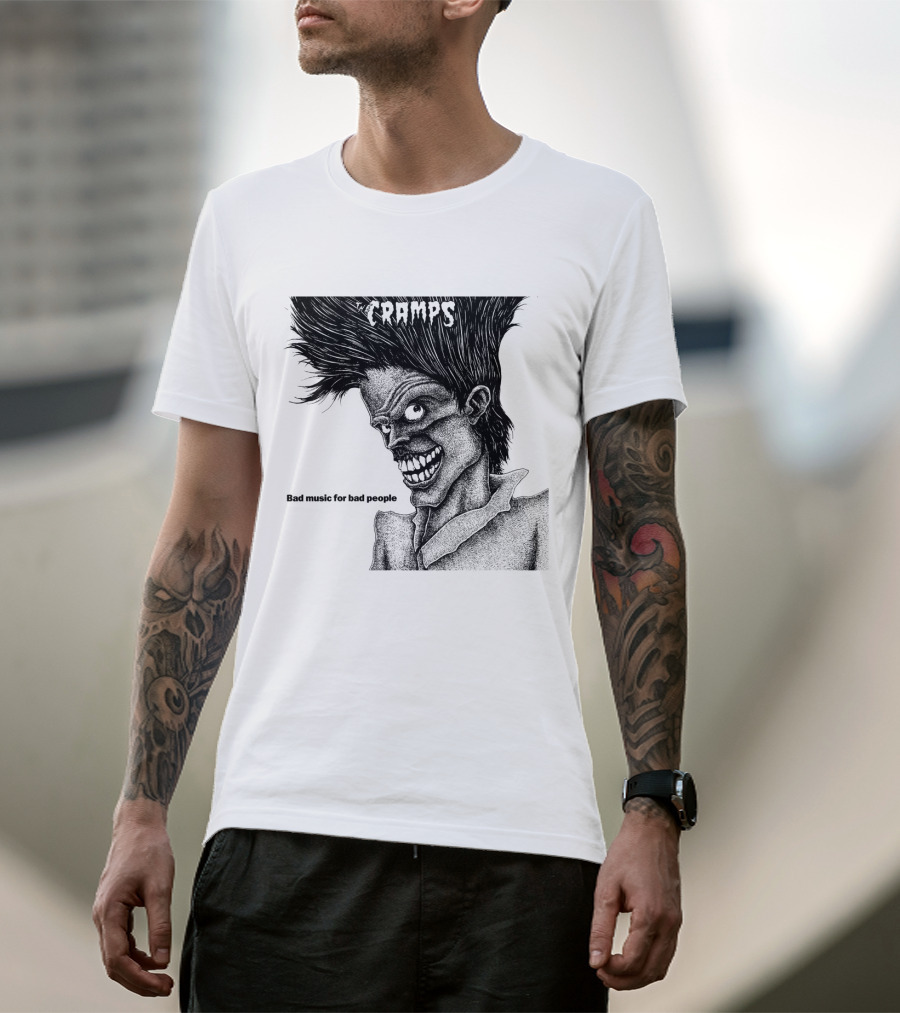 The Cramps Bad Music For Bad People Album Art T-Shirt