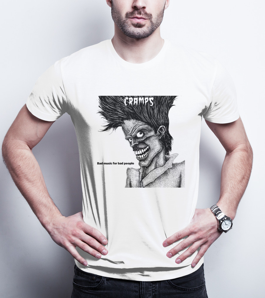 The Cramps Bad Music For Bad People Album Art T-Shirt