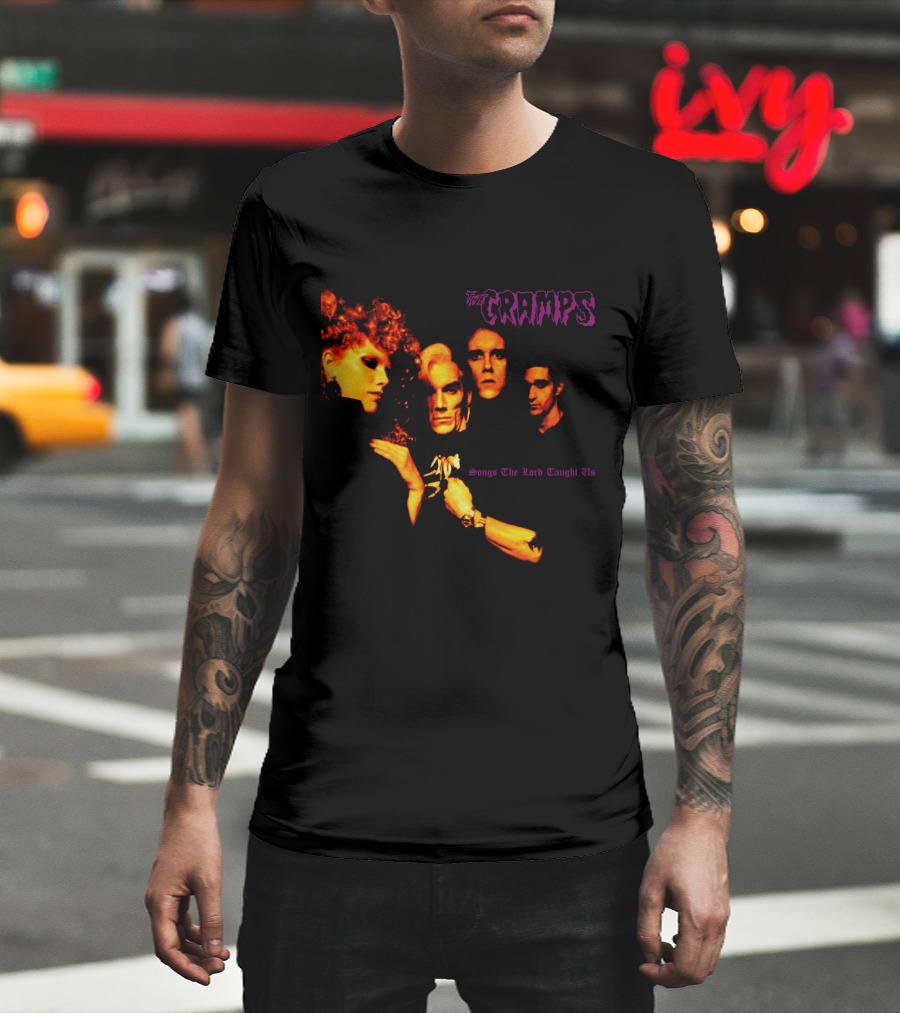 The Cramps Songs The Lord Taught Us Album Cover Tcr T-Shirt