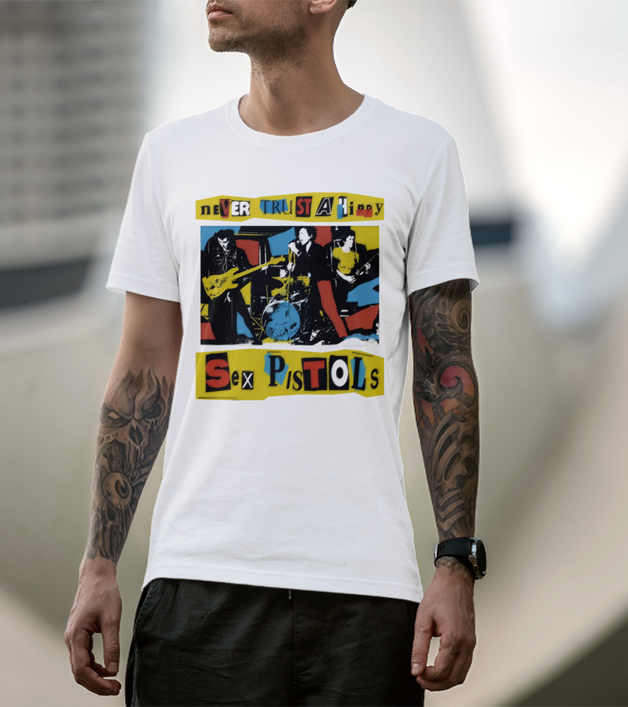 Never Trust A Hippy Sex Pistols T-Shirt