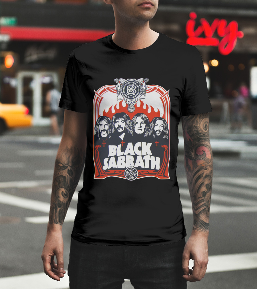 Black Sabbath Band Portrait Bs T-Shirt