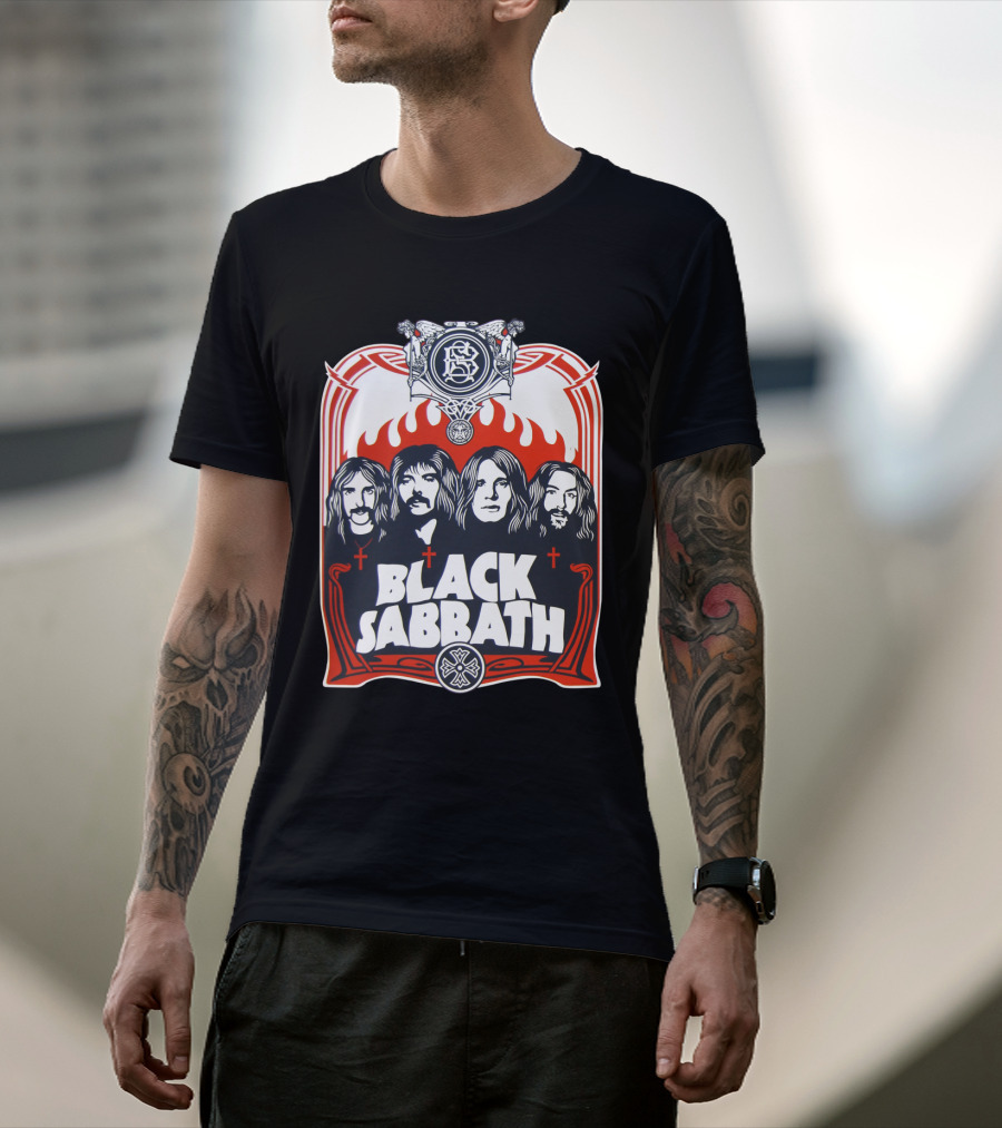 Black Sabbath Band Portrait Bs T-Shirt