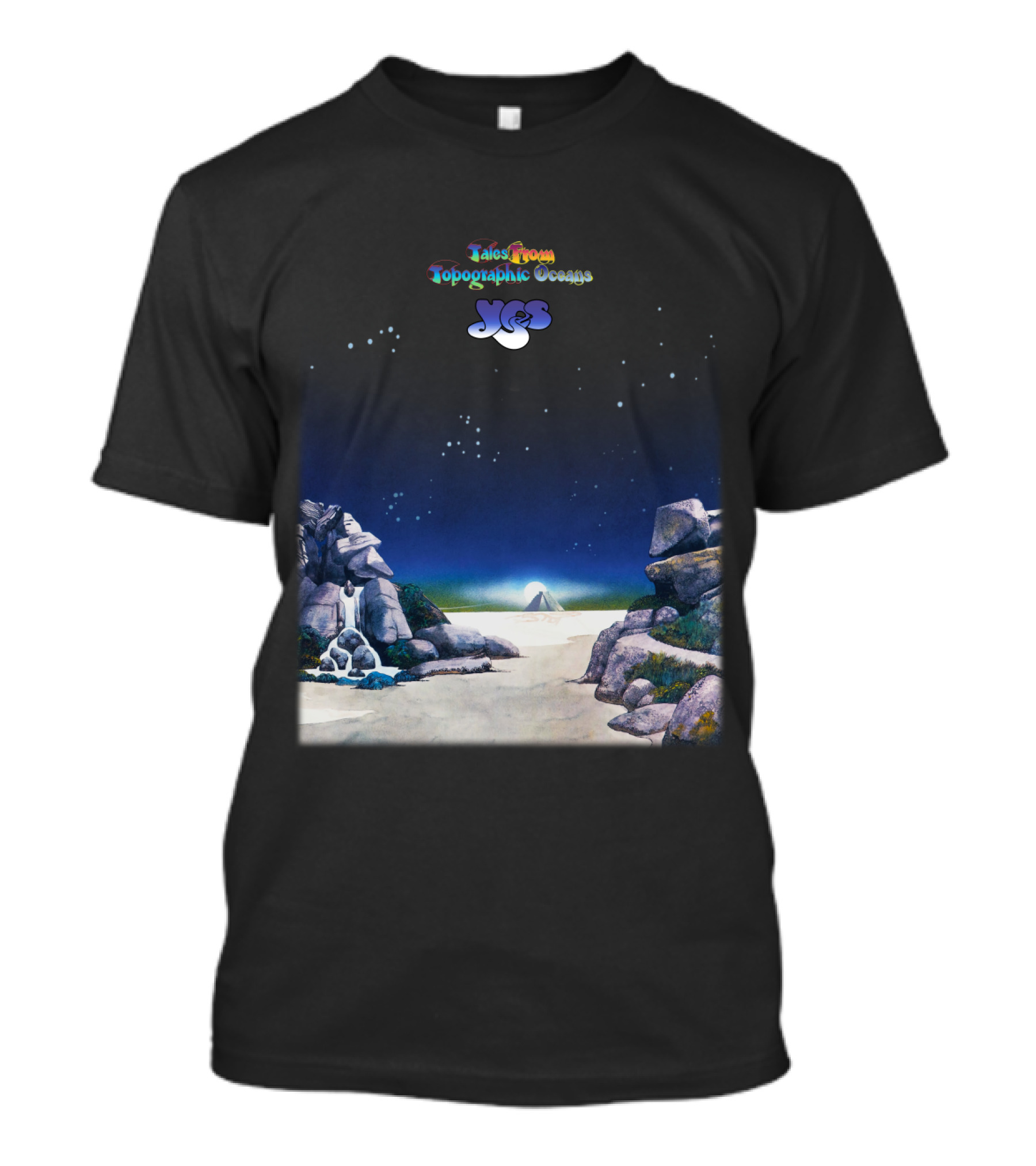 Tales From Topographic Oceans Yes Album Art Scenic Landscape T-Shirt