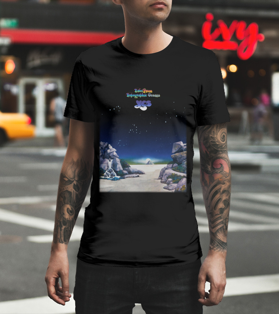 Tales From Topographic Oceans Yes Album Art Scenic Landscape T-Shirt