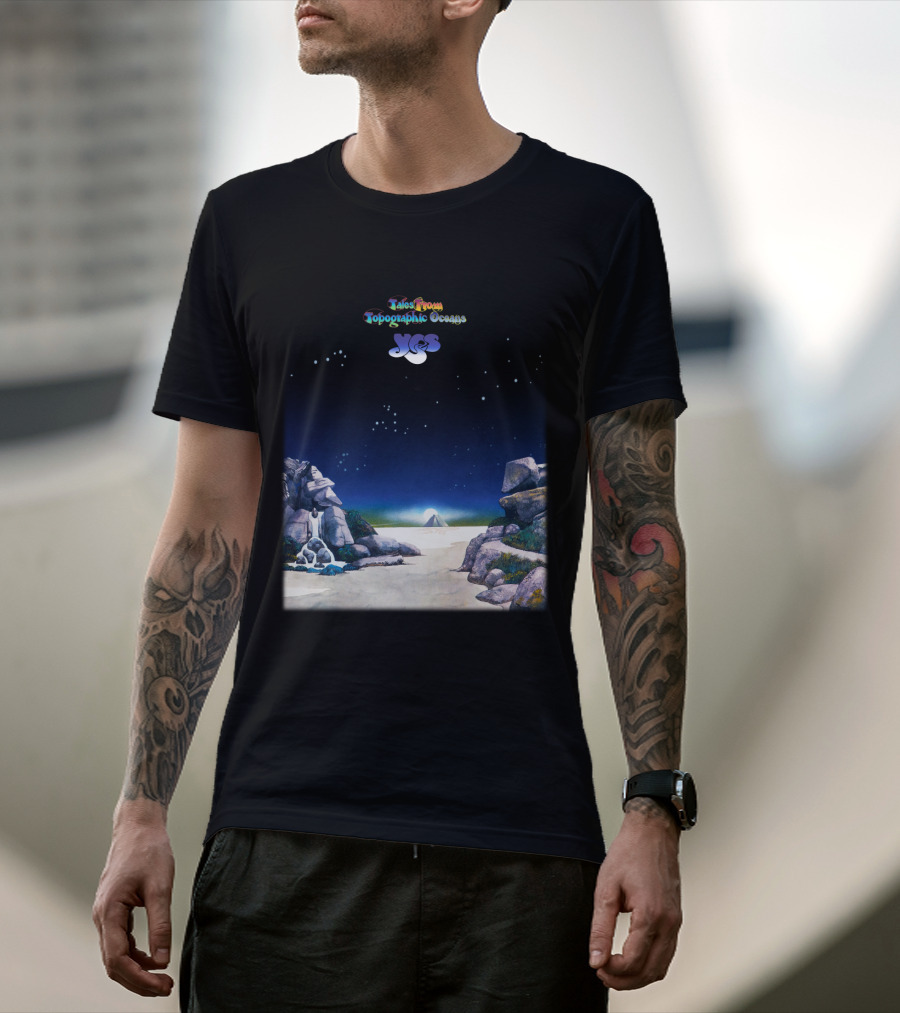 Tales From Topographic Oceans Yes Album Art Scenic Landscape T-Shirt