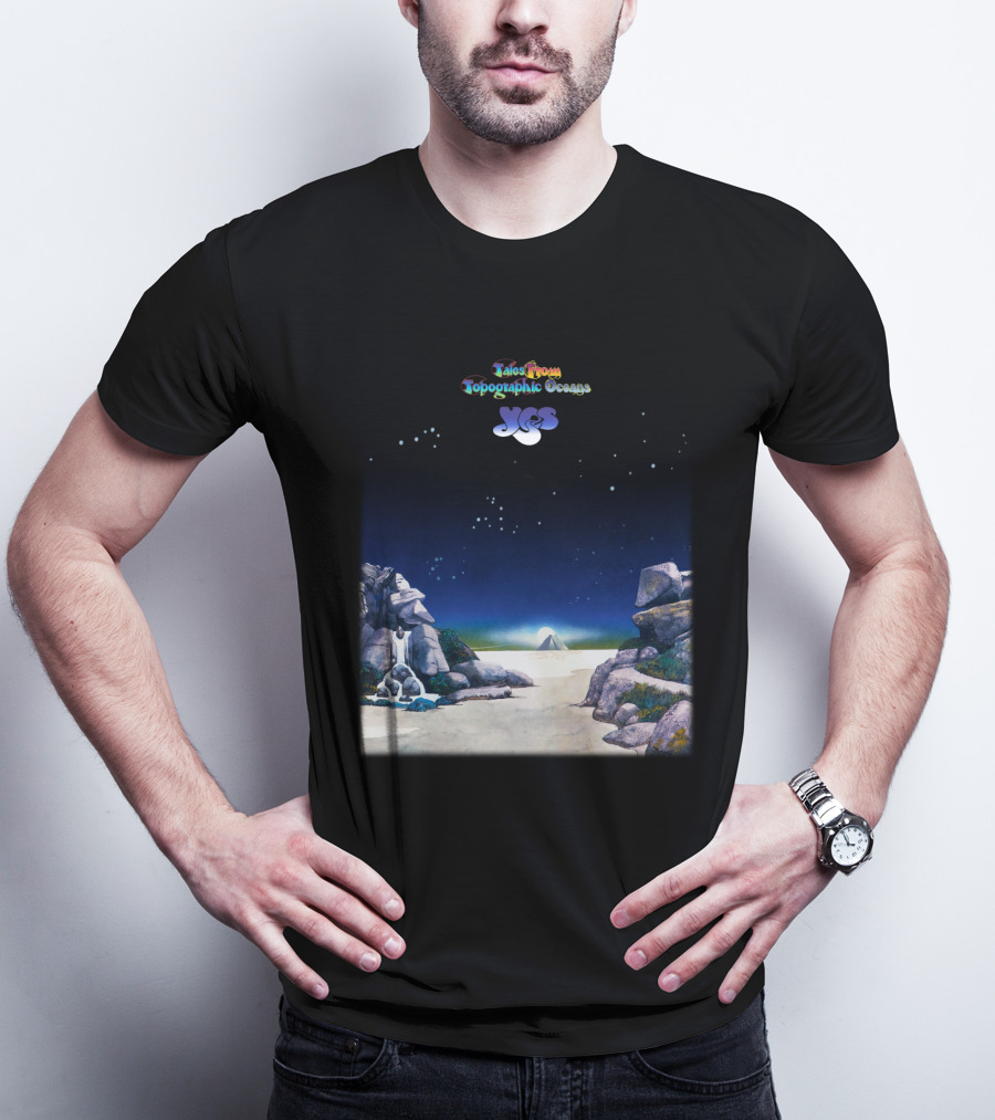 Tales From Topographic Oceans Yes Album Art Scenic Landscape T-Shirt