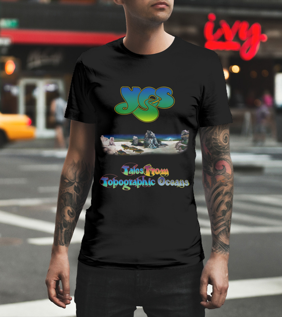 Yes Tales From Topographic Oceans Album Cover Art T-Shirt