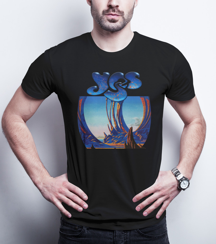 Yes Album Art Cover Retro Fantasy Landscape T-Shirt