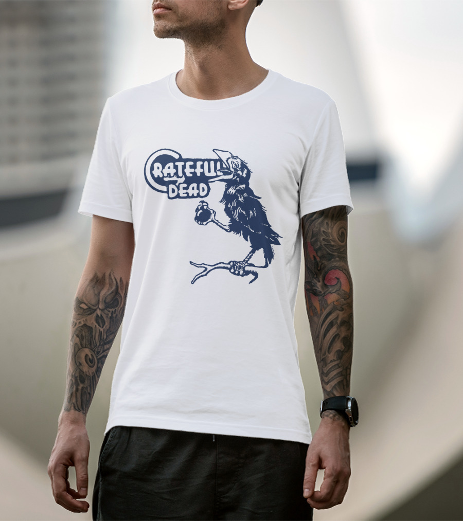 Grateful Dead Crow Holding Heart T-Shirt