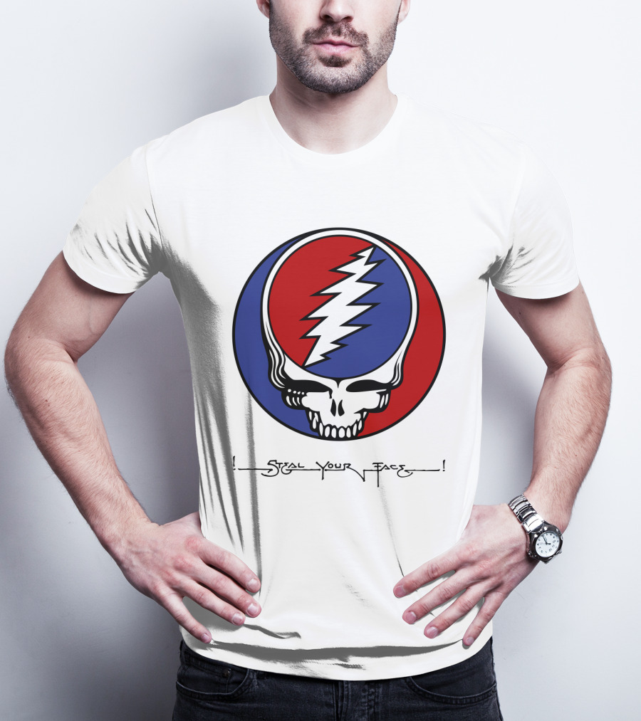 Gd Steal Your Face Skull T-Shirt