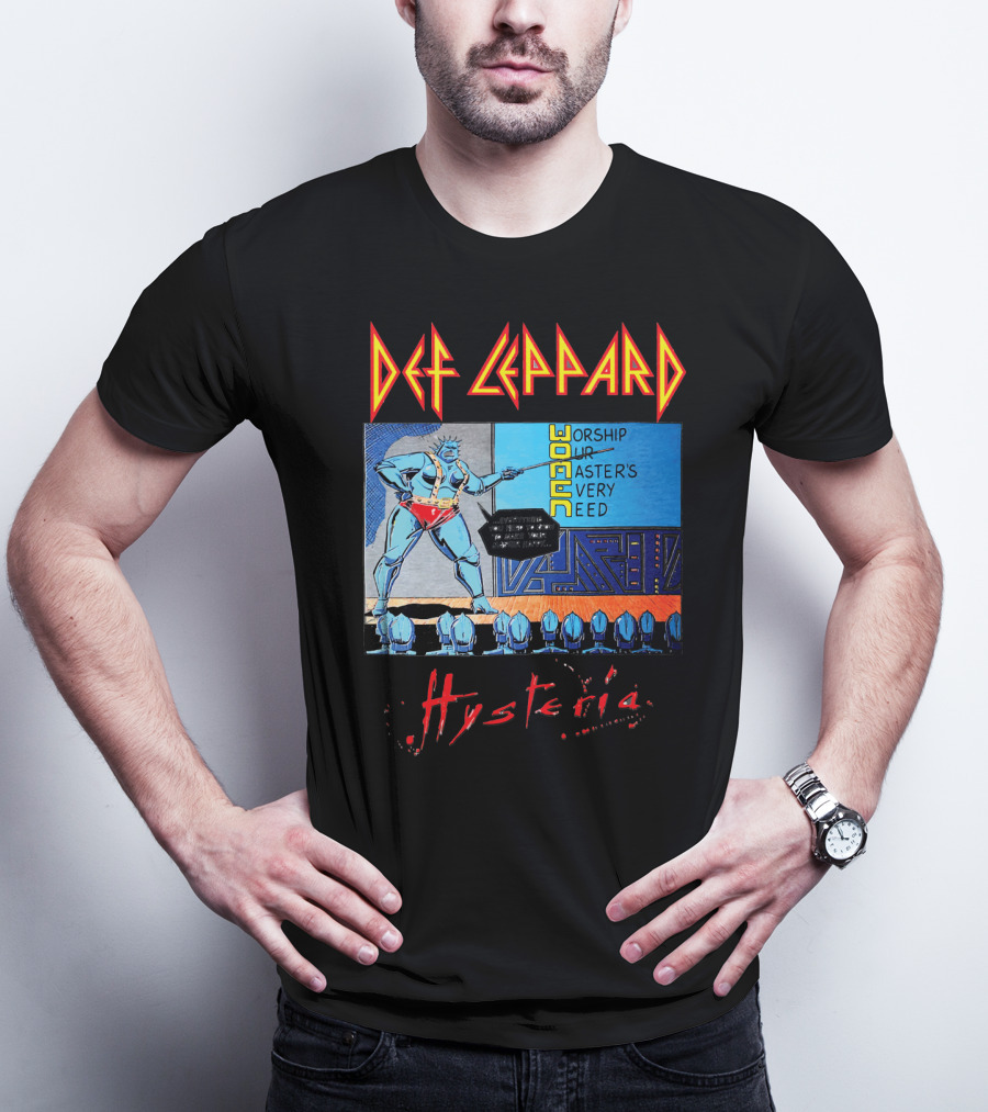 Def Leppard Hysteria Worship Woman Master's Need T-Shirt