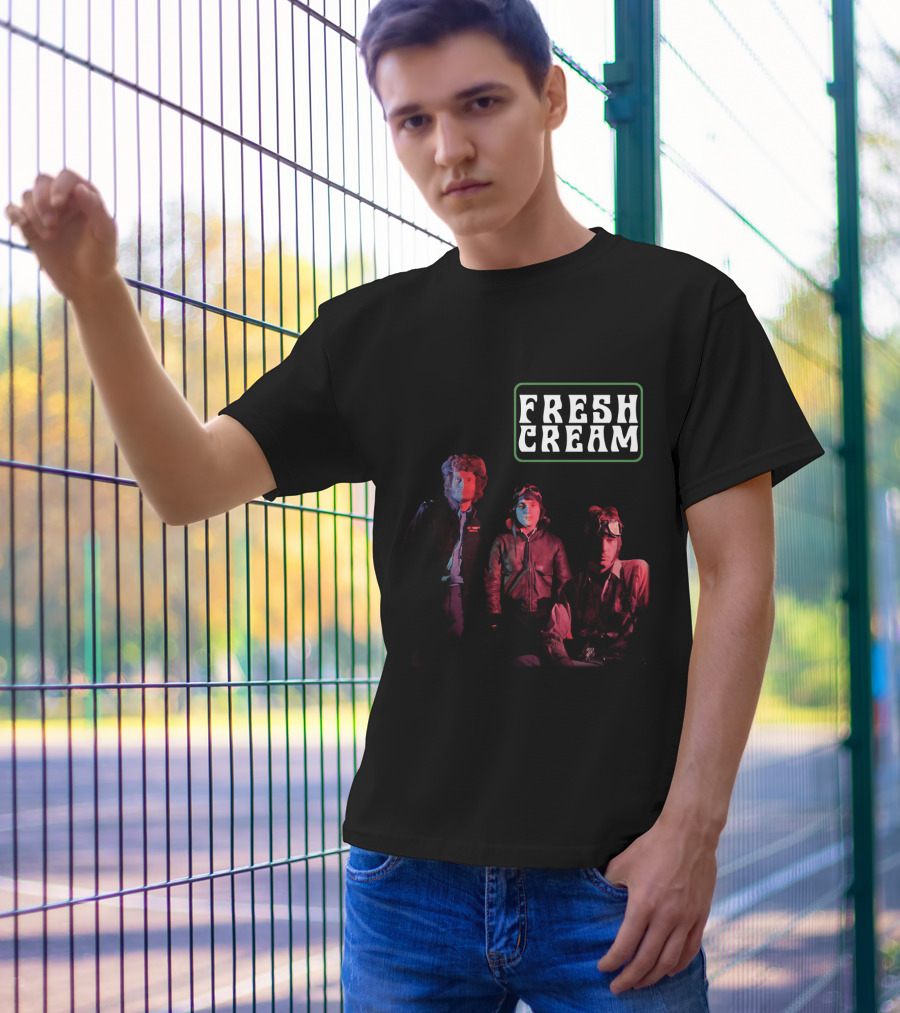 Fresh Cream 1966 Rock Band Album Cover Art T-Shirt