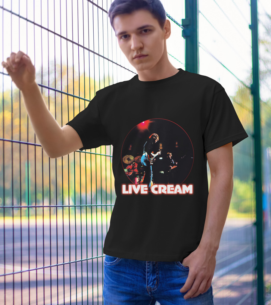 Live Cream Concert Performance Circular Visual T-Shirt