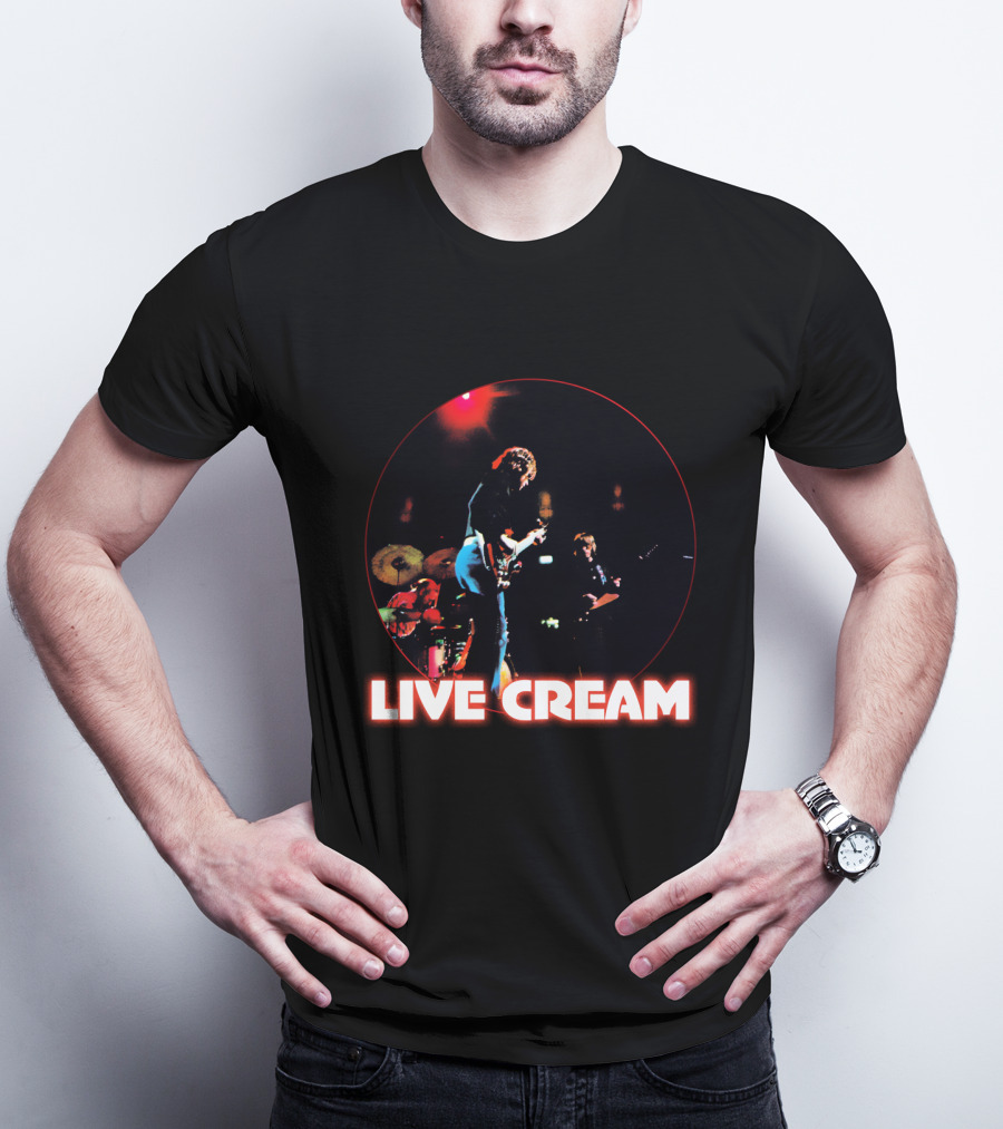 Live Cream Concert Performance Circular Visual T-Shirt