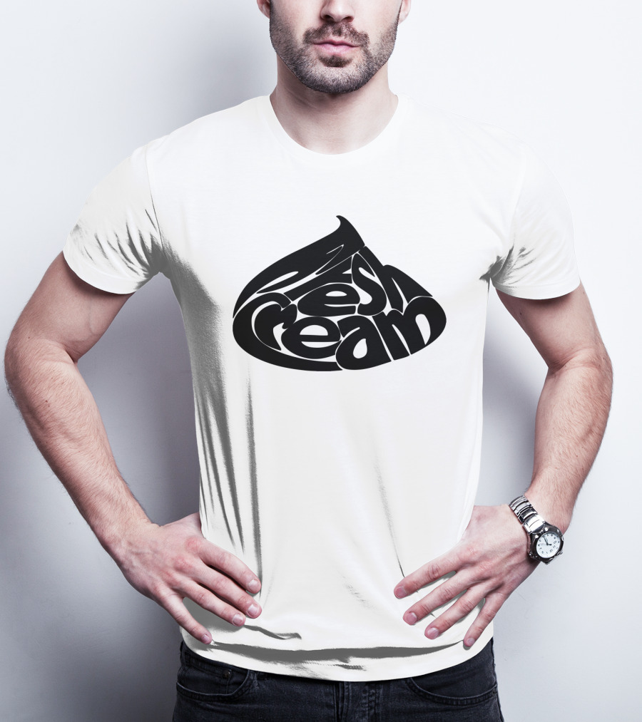 Fresh Cream Album Logo Black T-Shirt