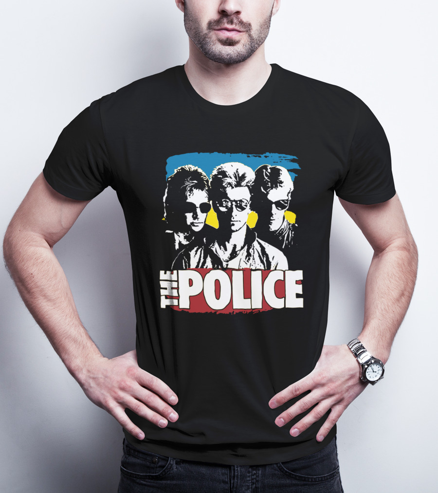 The Police Band Retro Style Silhouette T-Shirt