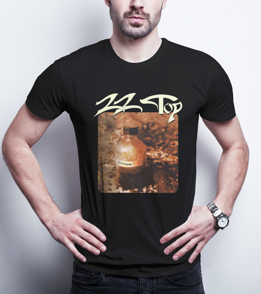 Zz Top Rhythmeen Bottle In Nature Scene T-Shirt