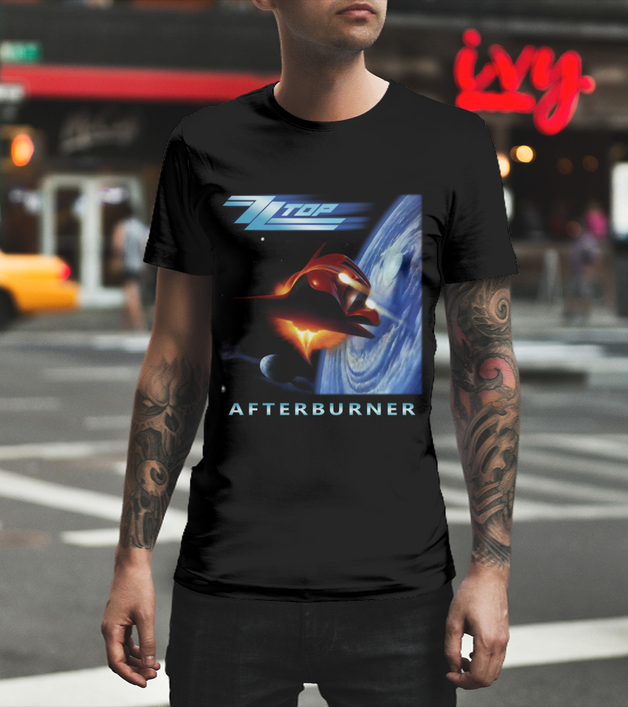 Zz Top Afterburner Spaceship Planet T-Shirt