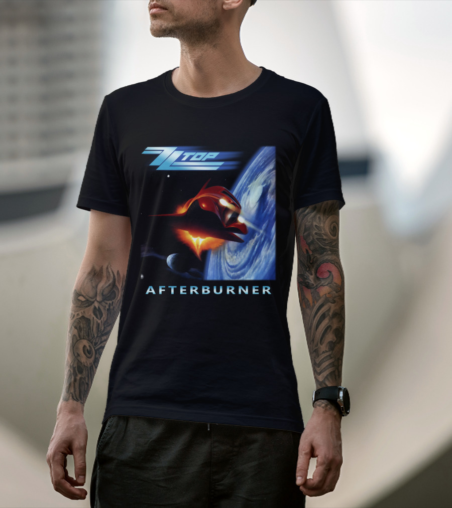 Zz Top Afterburner Spaceship Planet T-Shirt