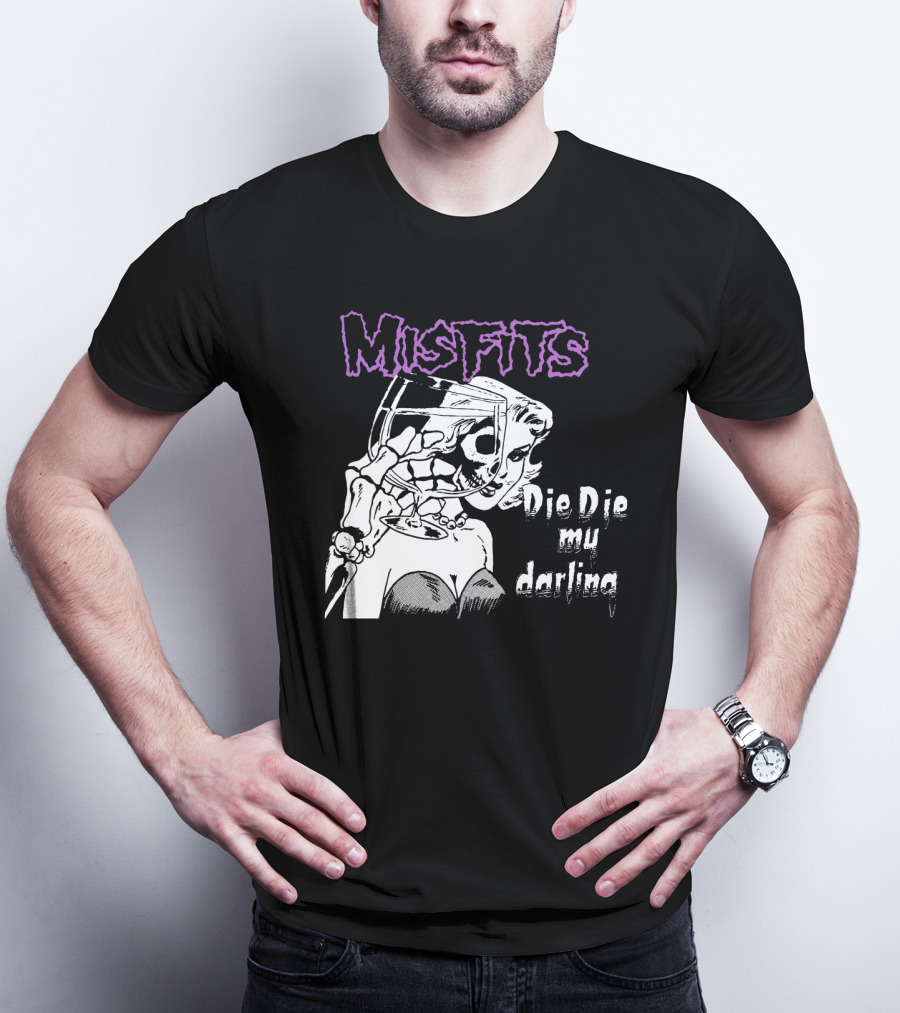 Misfits Die Die My Darling Vintage Comic Style Artwork T-Shirt