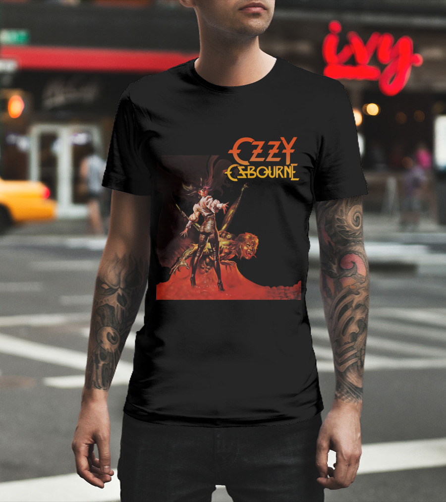 Ozzy Osbourne Bark At The Moon Retro Metal Art T-Shirt
