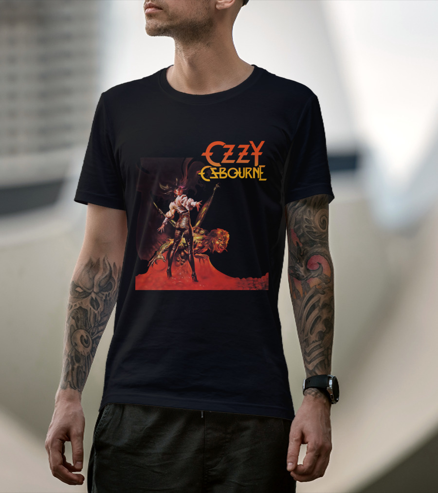 Ozzy Osbourne Bark At The Moon Retro Metal Art T-Shirt