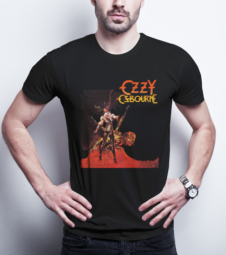 Ozzy Osbourne Bark At The Moon Retro Metal Art T-Shirt