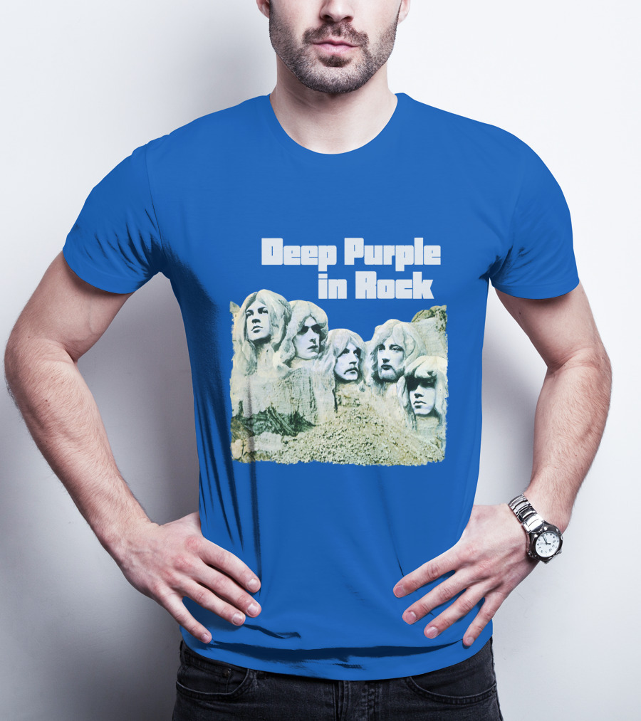 Deep Purple In Rock Mount Rushmore Album Art T-Shirt