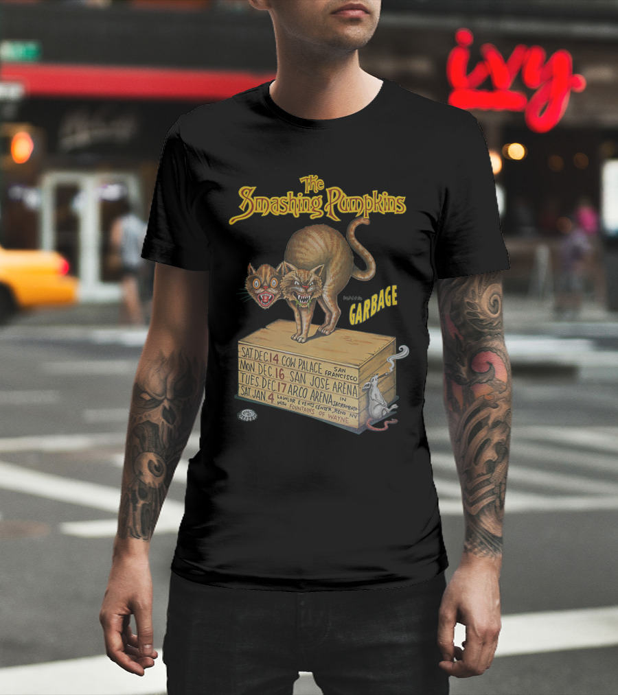 The Smashing Pumpkins Garbage Cow Palace San Jose Arena Arco Arena T-Shirt