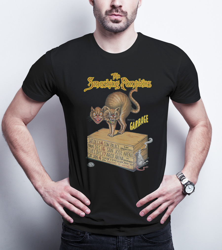 The Smashing Pumpkins Garbage Cow Palace San Jose Arena Arco Arena T-Shirt