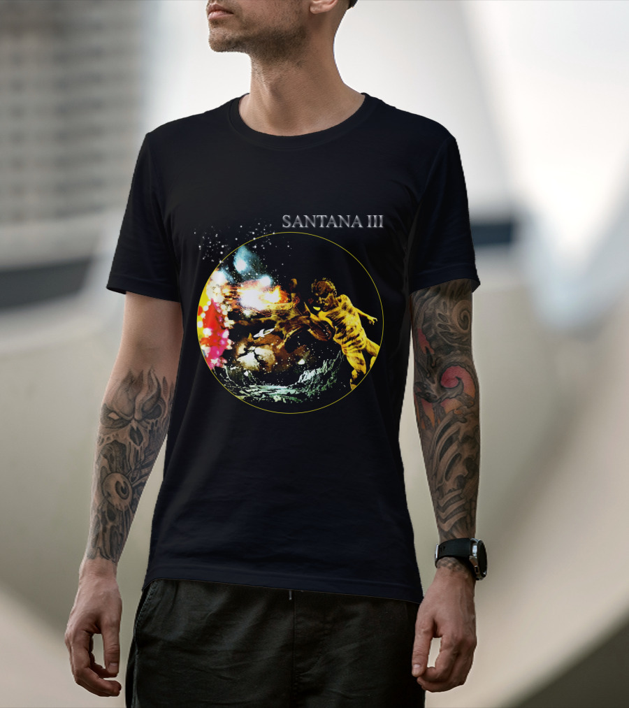 Santana Iii Psychedelic Cosmic Artwork T-Shirt