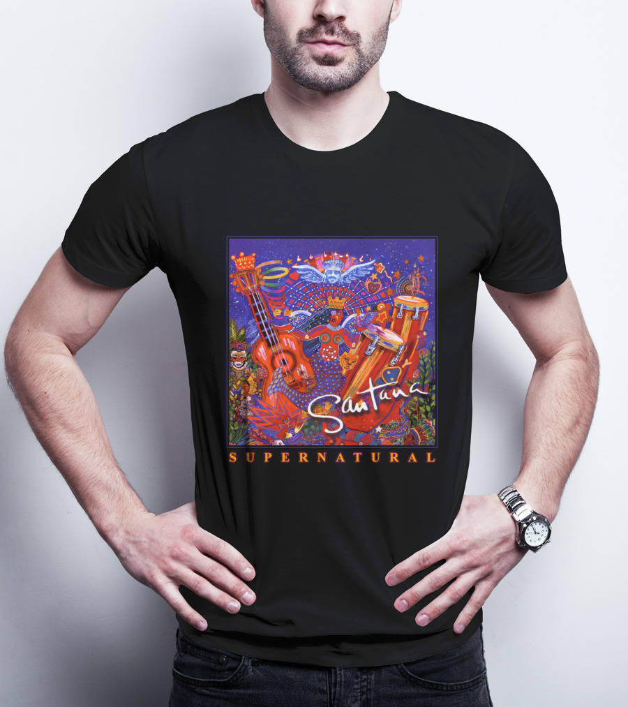 Santana Supernatural Album Artwork🎸 T-Shirt