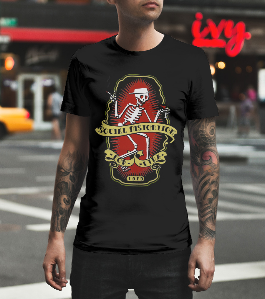 Social Distortion Skelly 1919 For Life T-Shirt