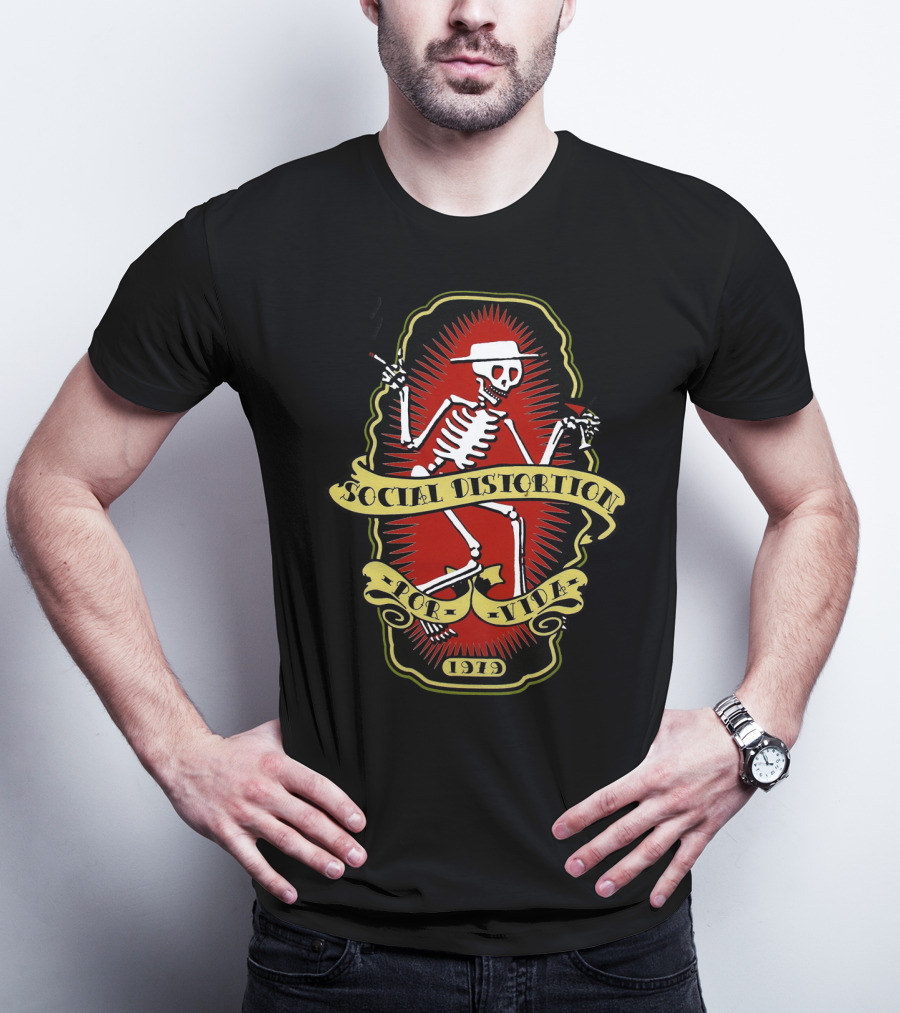 Social Distortion Skelly 1919 For Life T-Shirt