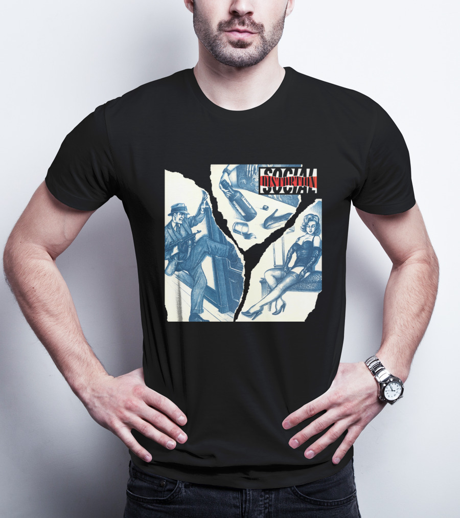 Social Distortion Gangster And Femme Fatale Vintage Scene T-Shirt