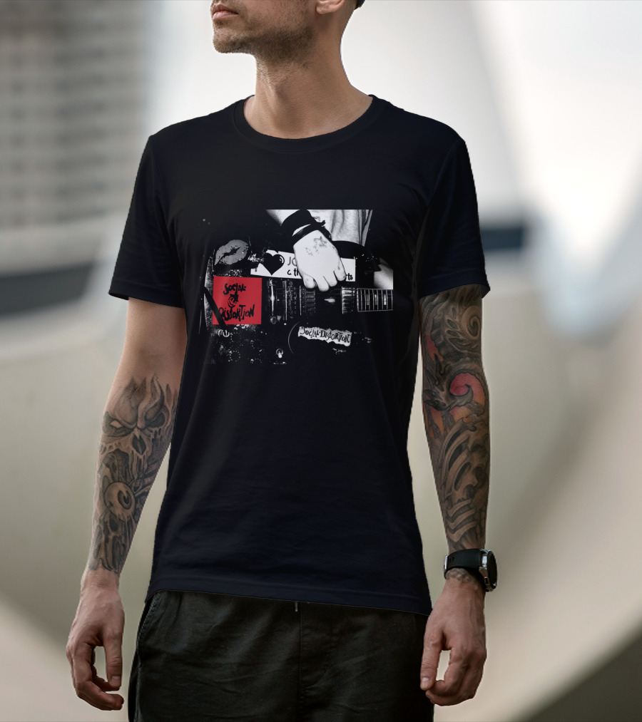 Social Distortion Guitar Image Artwork T-Shirt