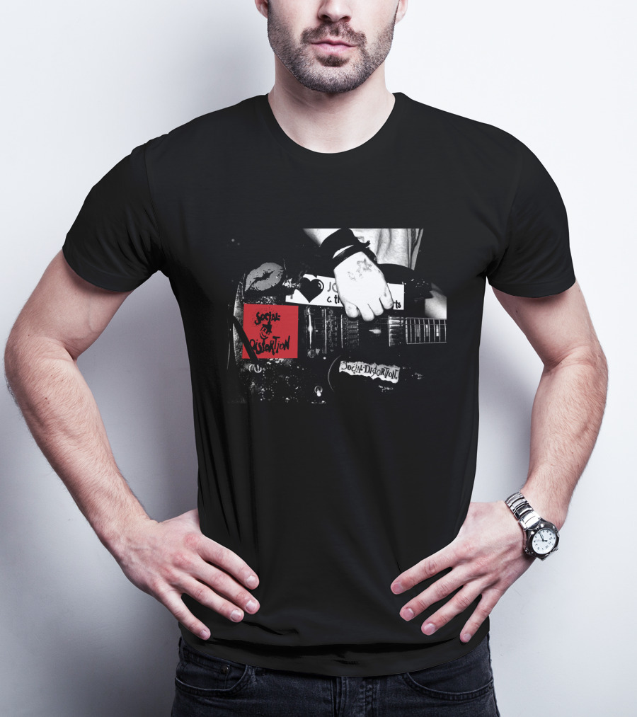 Social Distortion Guitar Image Artwork T-Shirt