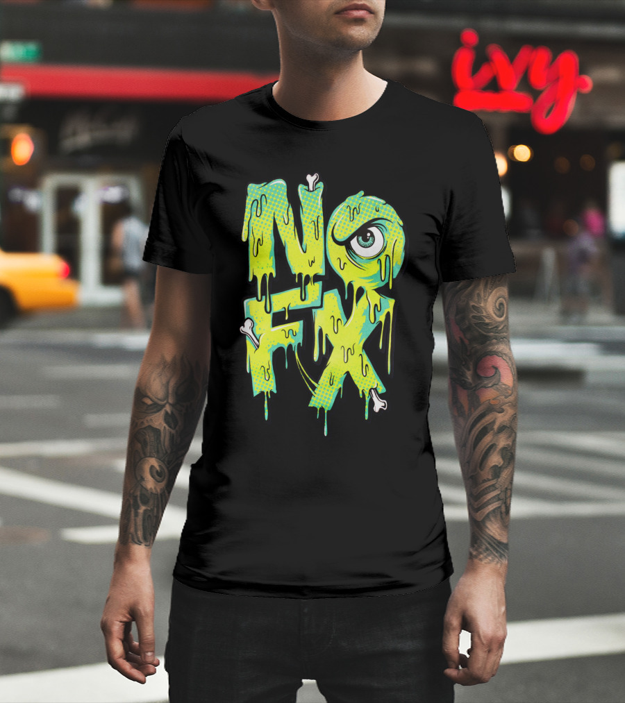 Nofx Melting Monster Eye Dripping Bones T-Shirt