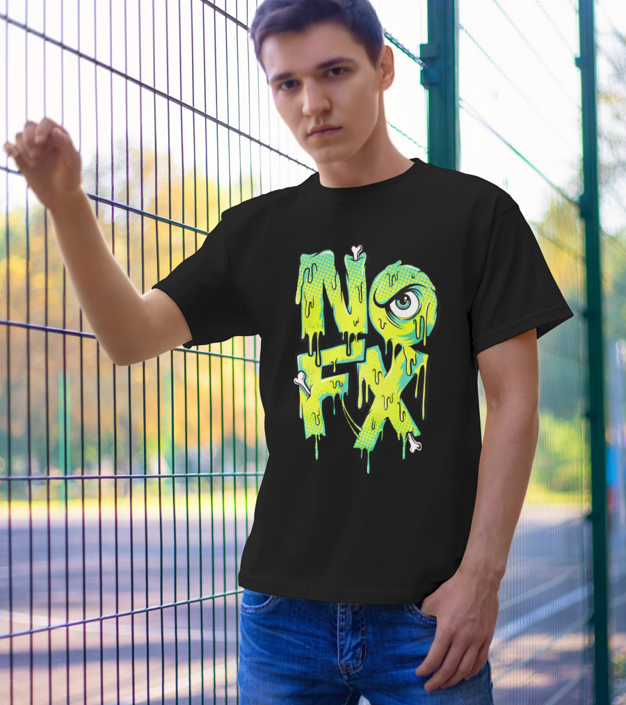 Nofx Melting Monster Eye Dripping Bones T-Shirt