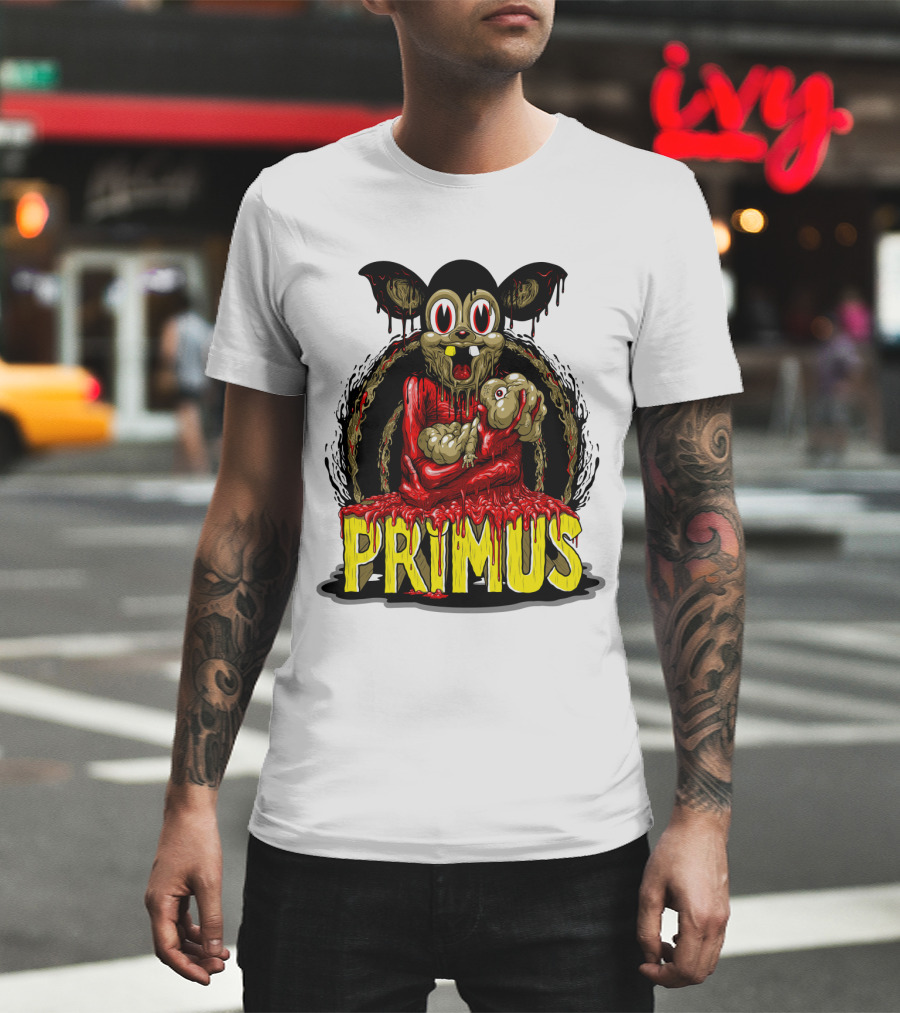 Primus Dripping Cartoon Horror Creature T-Shirt