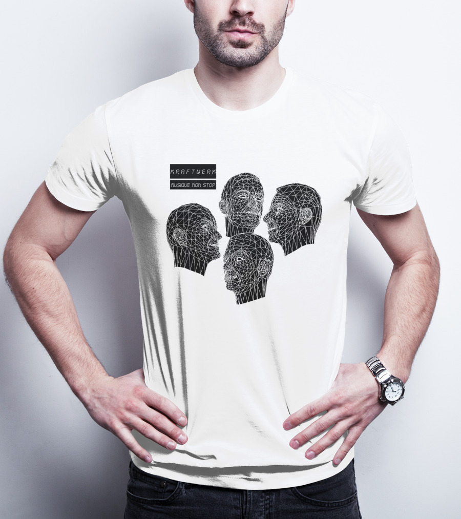 Kraftwerk Musique Non Stop Geometric Faces T-Shirt