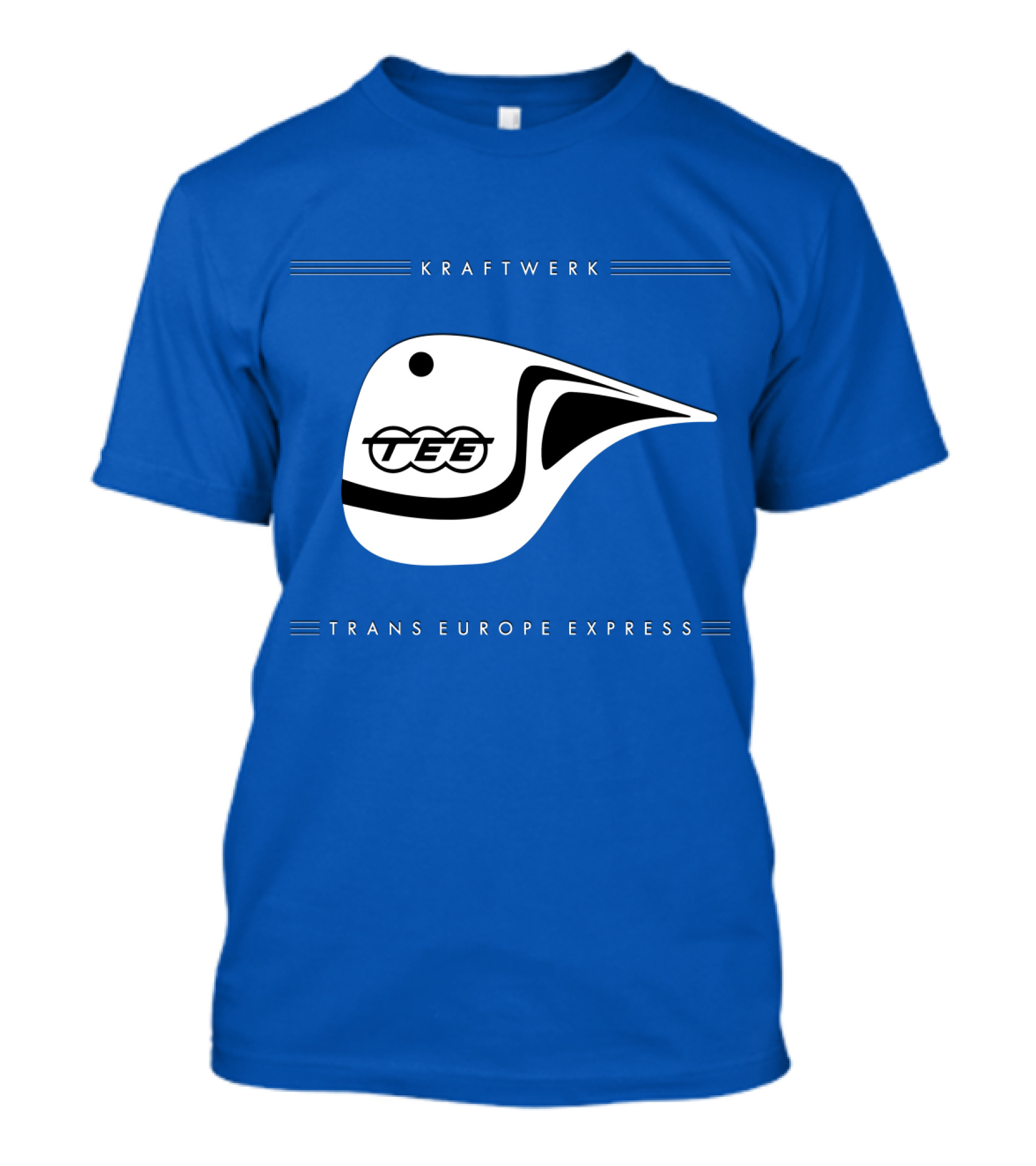 Kraftwerk Trans Europe Express Tee Bird Logo Blue T-Shirt