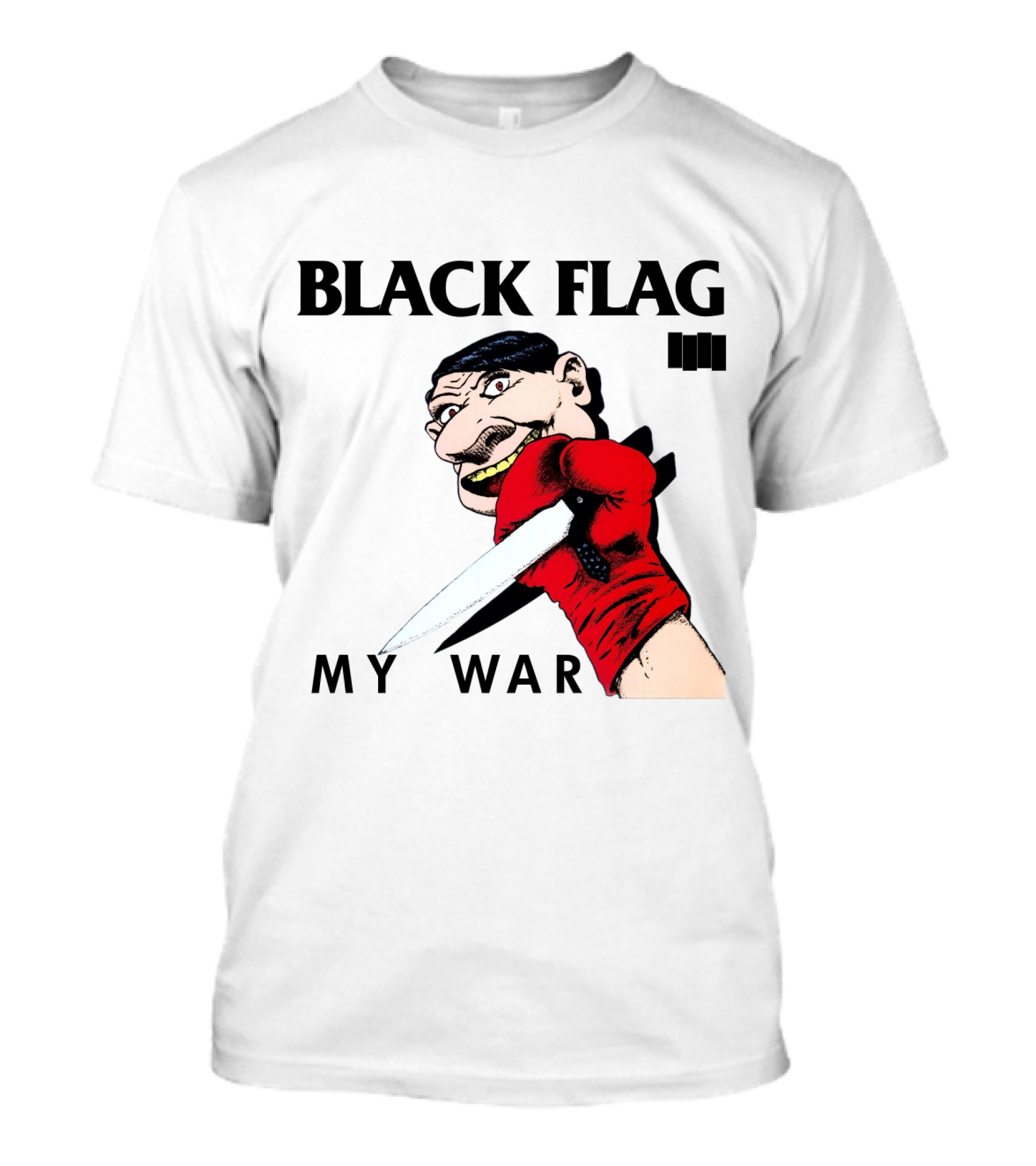 Black Flag My War Knife T-Shirt