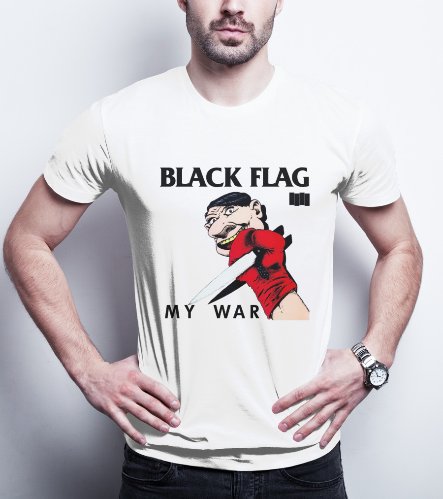 Black Flag My War Knife T-Shirt