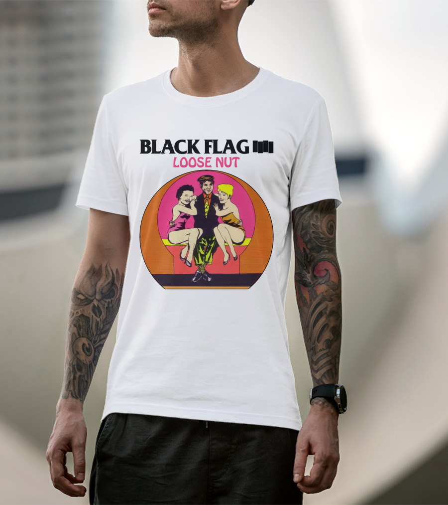 Black Flag Loose Nut Album Cover Art T-Shirt
