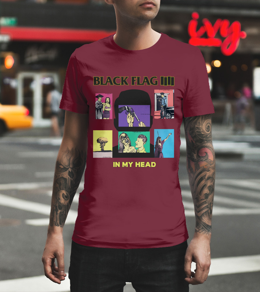 Black Flag Iiii In My Head T-Shirt