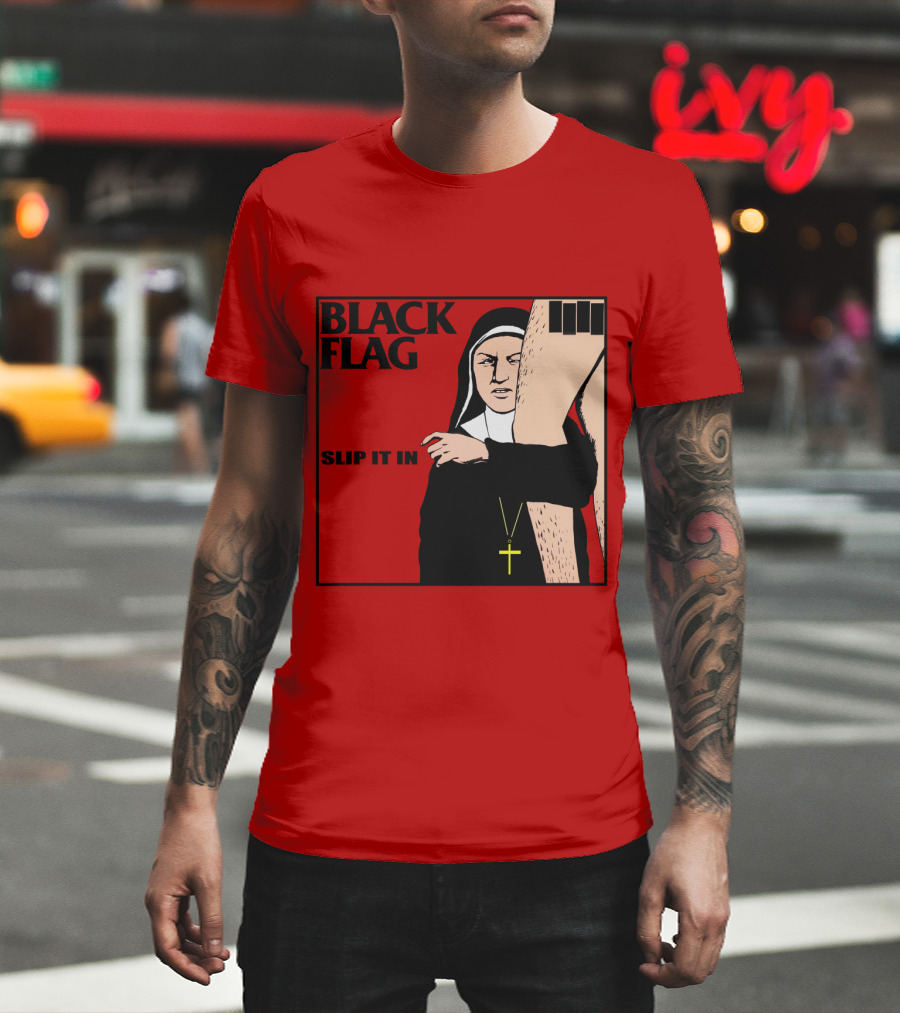 Black Flag Slip It In Album Cover T-Shirt