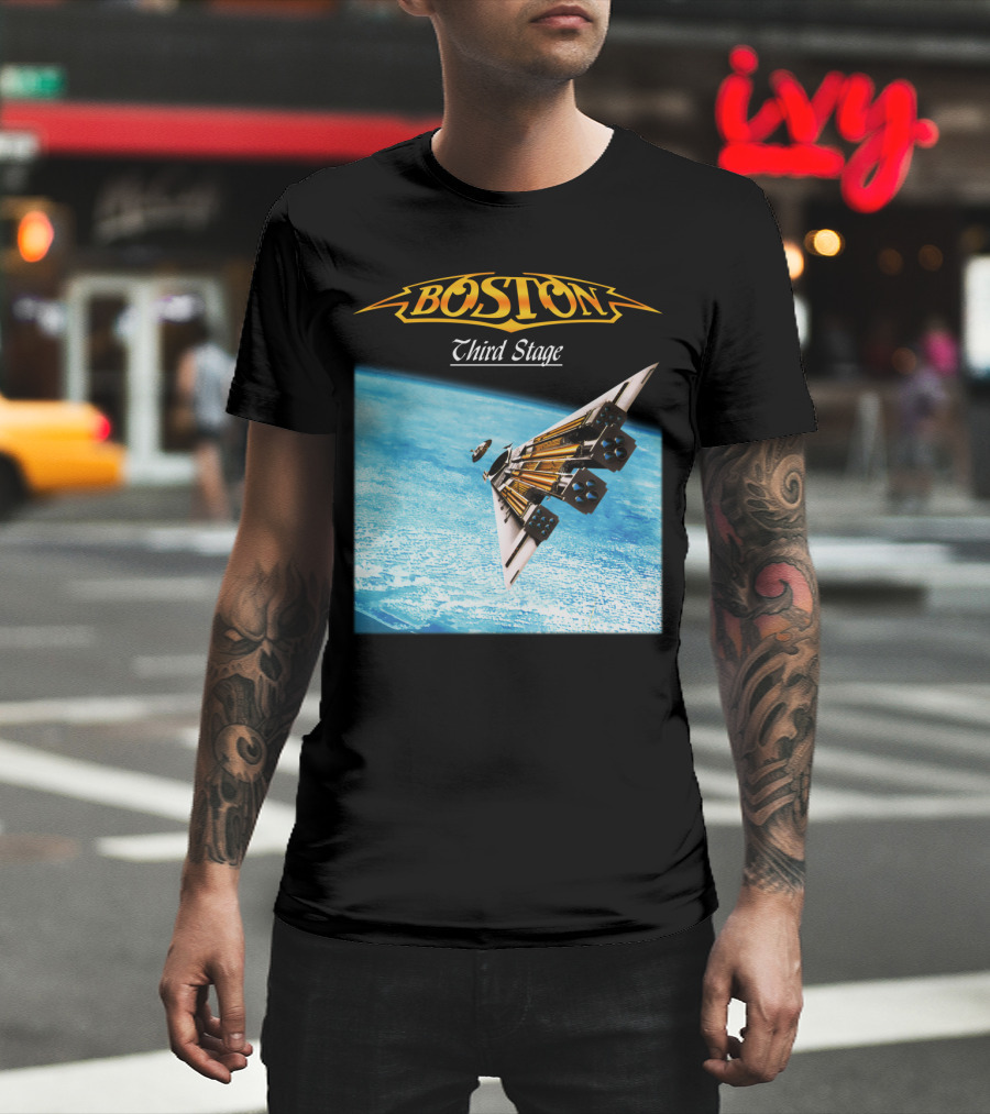 Boston Third Stage Spaceship Album Cover T-Shirt