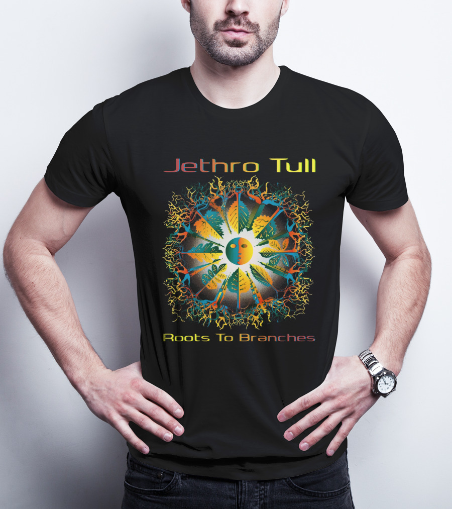 Jethro Tull Roots To Branches Psychedelic Tree Symbolism Vibrant Nature T-Shirt
