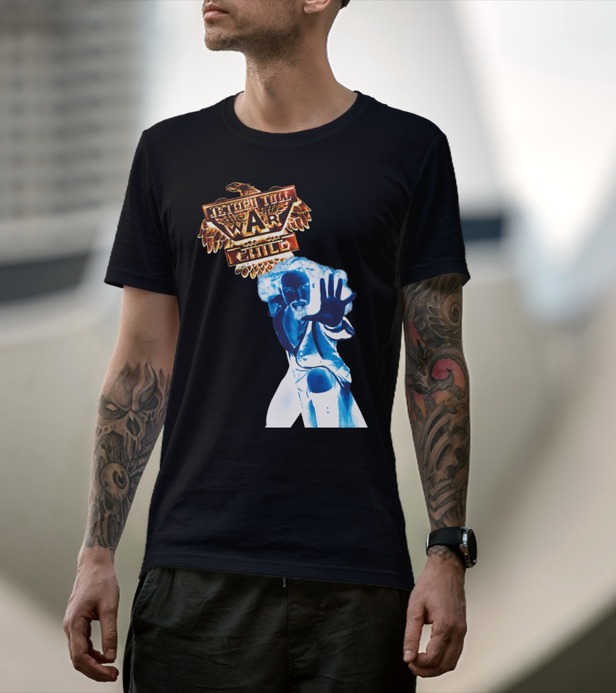 Jethro Tull War Child Blue Figure Eagle T-Shirt